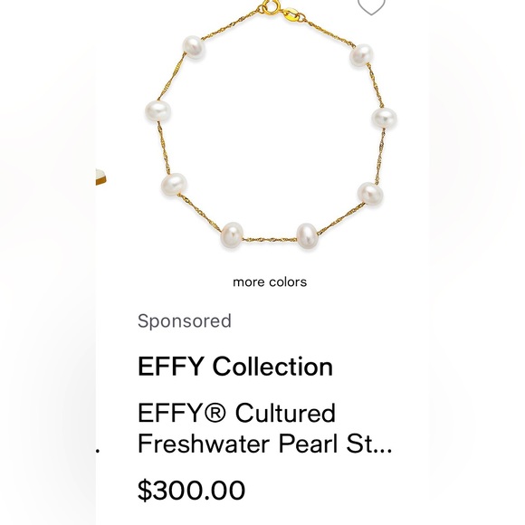 Effy | Jewelry | Effy 4 Karat White Pearl Bracelet Brand New | Poshmark